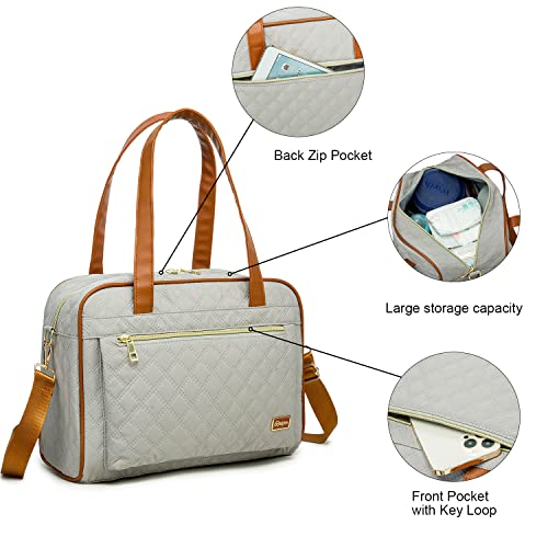 Rabjen Small Diaper Bag Tote, Mini Travel Multifunction Baby Bag with Insulated Pockets
