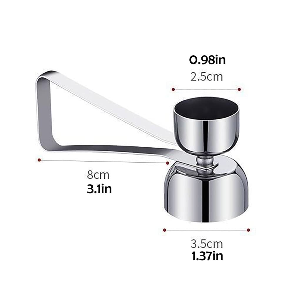 NuoYa 1 Pcs double head two-in-one stainless steelĀ opener Metal Egg Scissors 304 Stainless Steel Topper Shell Cutter Opener Boiled Raw Egg Open Creative Kitchen Tool eggshell opener