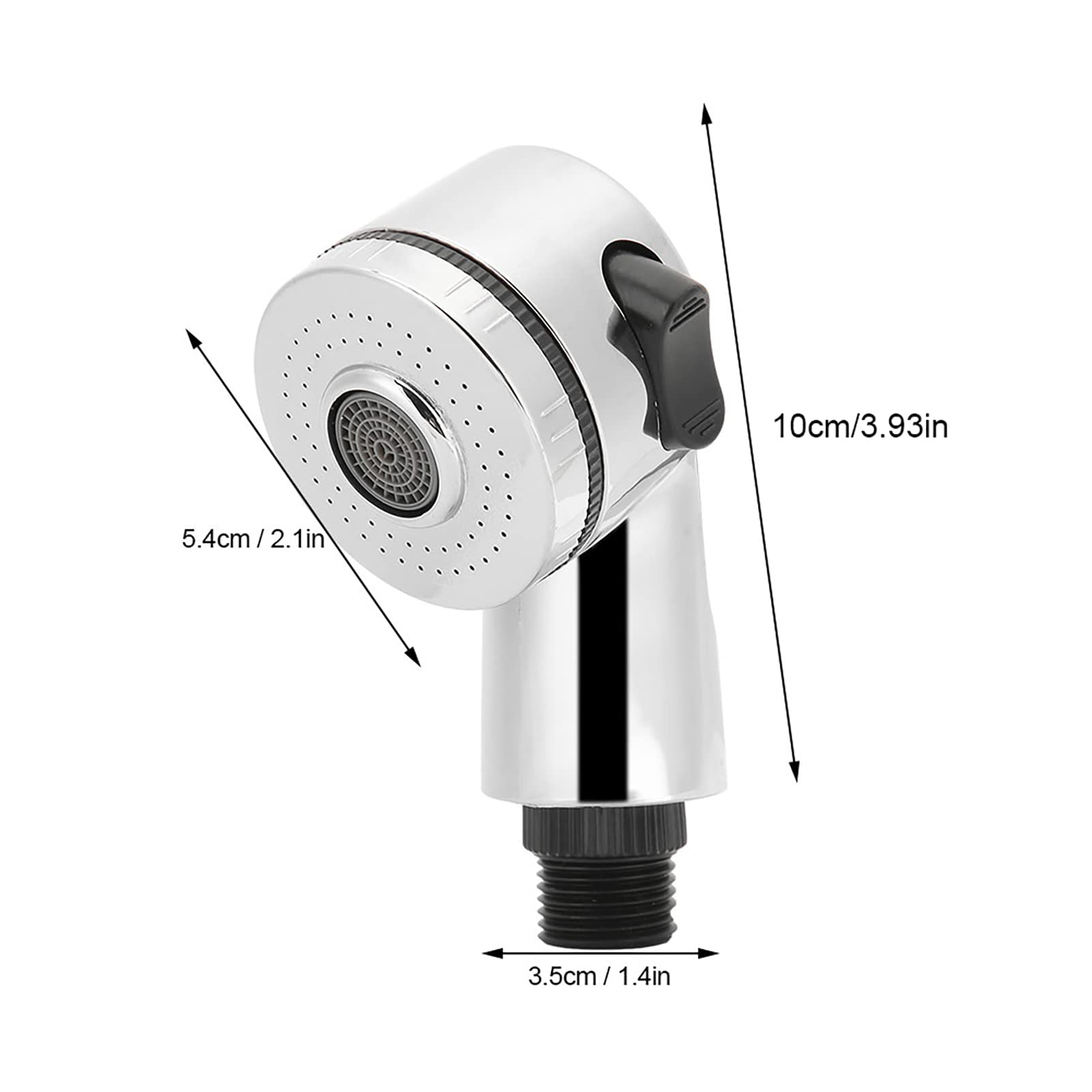 Sink Faucet Sprayer Attachment,Sprayer Head for Shampoo Bowl, Pedicure Spa, Salon,Side Control Button Sink Replacement Part for Hair Washing Dog Baby Shampoo Bath, Stainless Steel