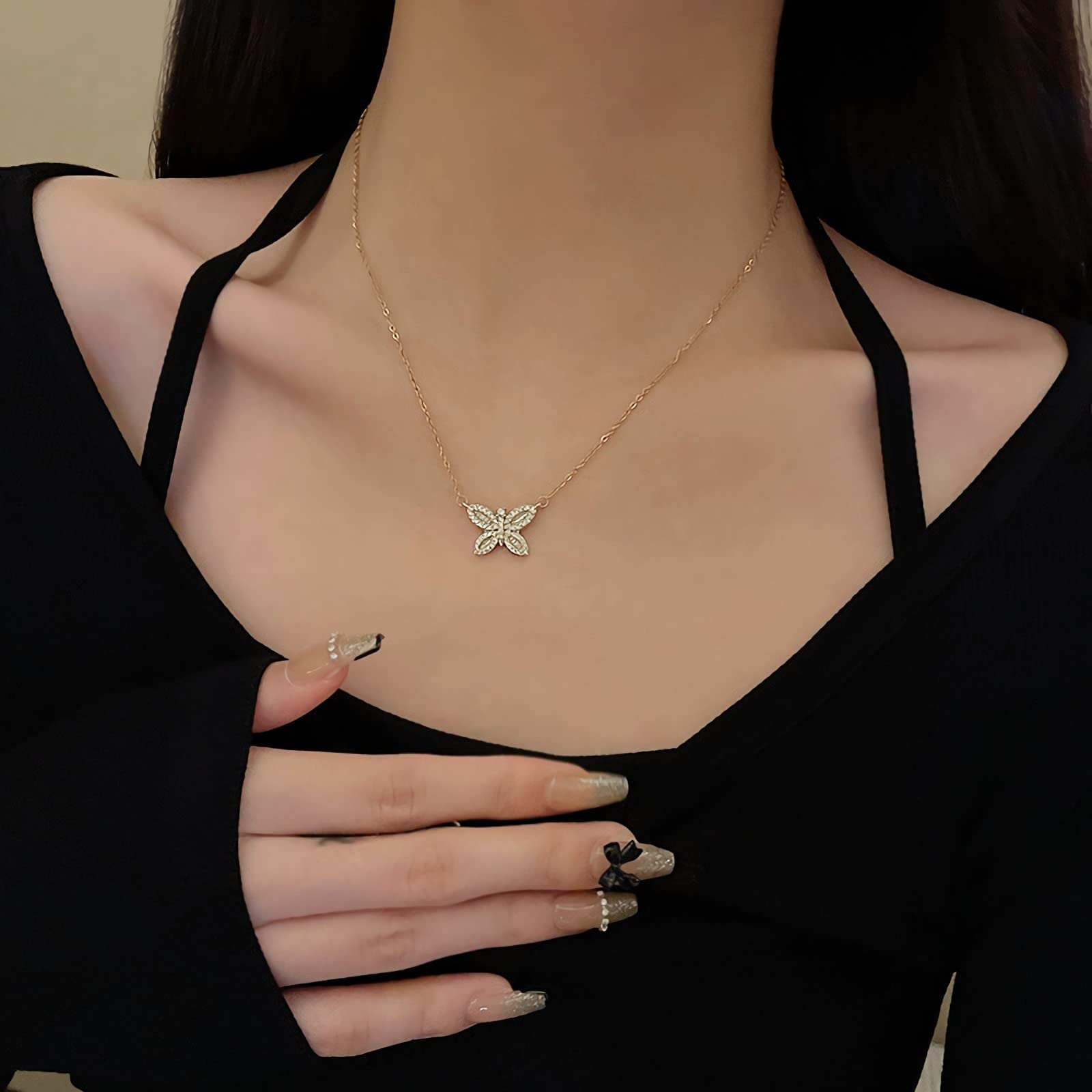 Necklaces for Women,Butterfly Necklace