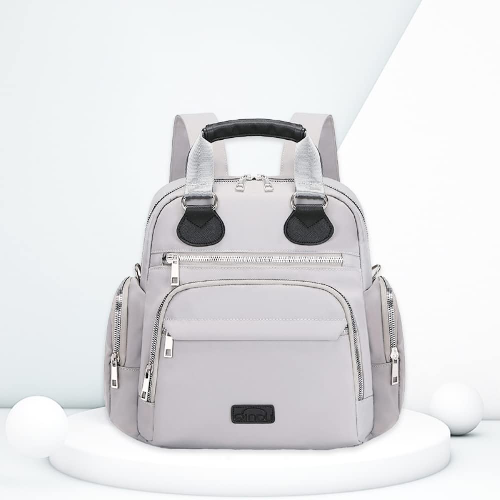 SPYLOH Diaper Bag Backpack Multifunction Travel Back Pack Maternity Baby Changing Bags Large Capacity (Gray)