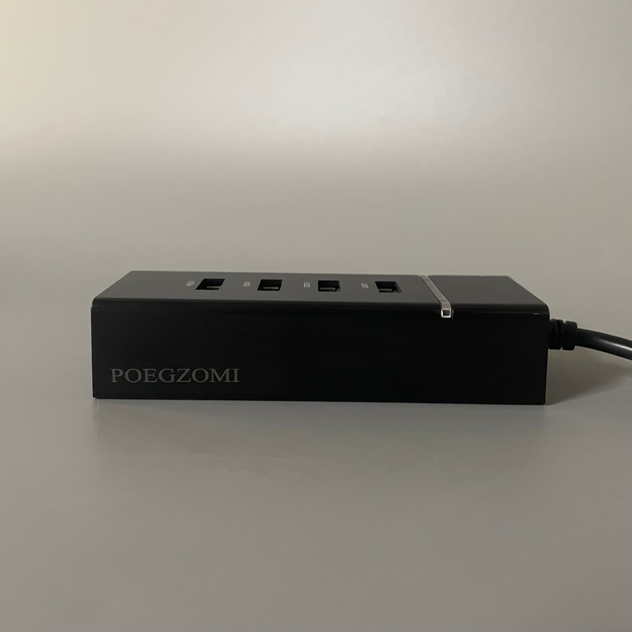 POEGZOMI USB Hubs,USB 3.0 HUB,4 Port USB 3.0 Expander USB Data Desktop Hub.
