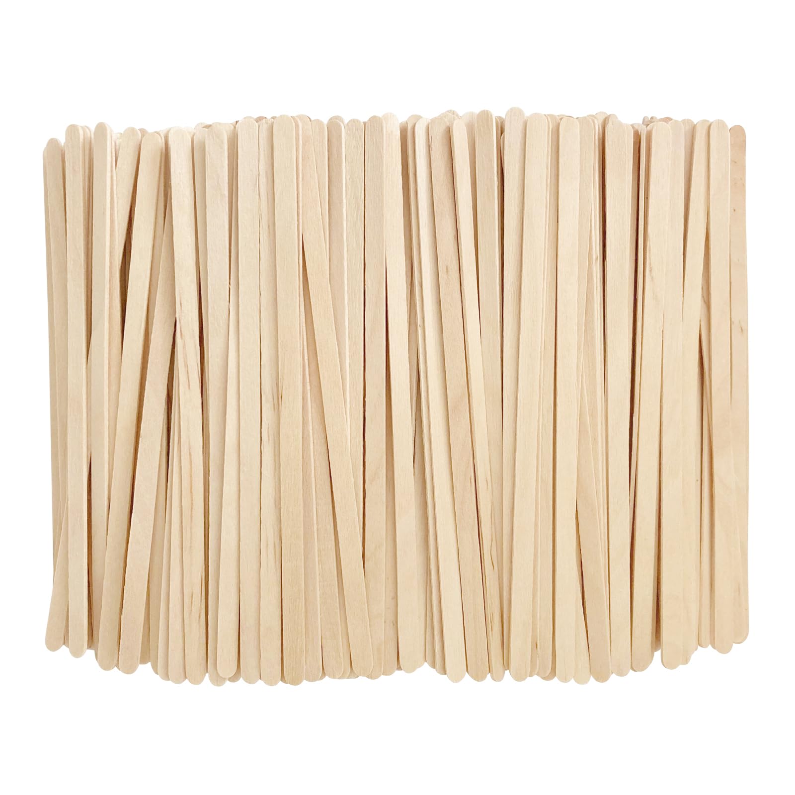 KTOJOY 5.5inch Wooden Coffee Stirrers, 1000 Count Disposable Stir Sticks for Coffee & Cocktails, Wooden Beverage Mixer with Smooth Ends, Swizzle Drink Sticks