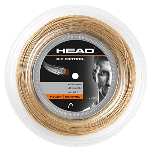 Head Rip Control Roll Tennis Racquet Cords, Adults, Unisex, White-Beige, 1.3 mm