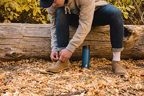 Mizu - V7 Water Bottle | 21 oz. Double Wall Stainless Steel Vacuum Insulated | Wide Mouth with Leak Proof Coffee Lid | Multiple Colors | BPA Free, Midnight