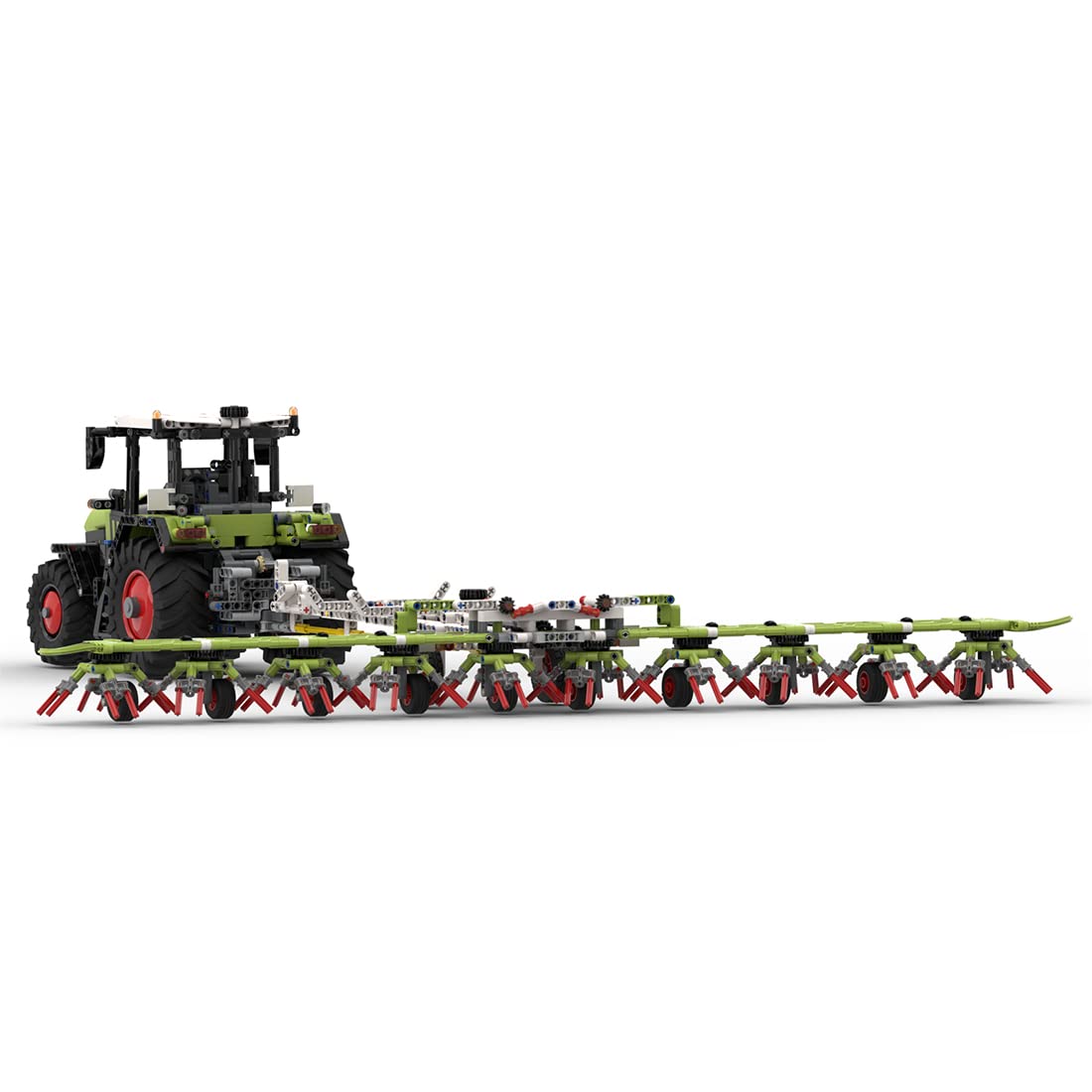 Ottima RC Farm Hay Tedder Building Blocks, Dynamic Extendable Tech Vehicles Tractor Building Kit Compatible with Lego Technic - 2057PCS