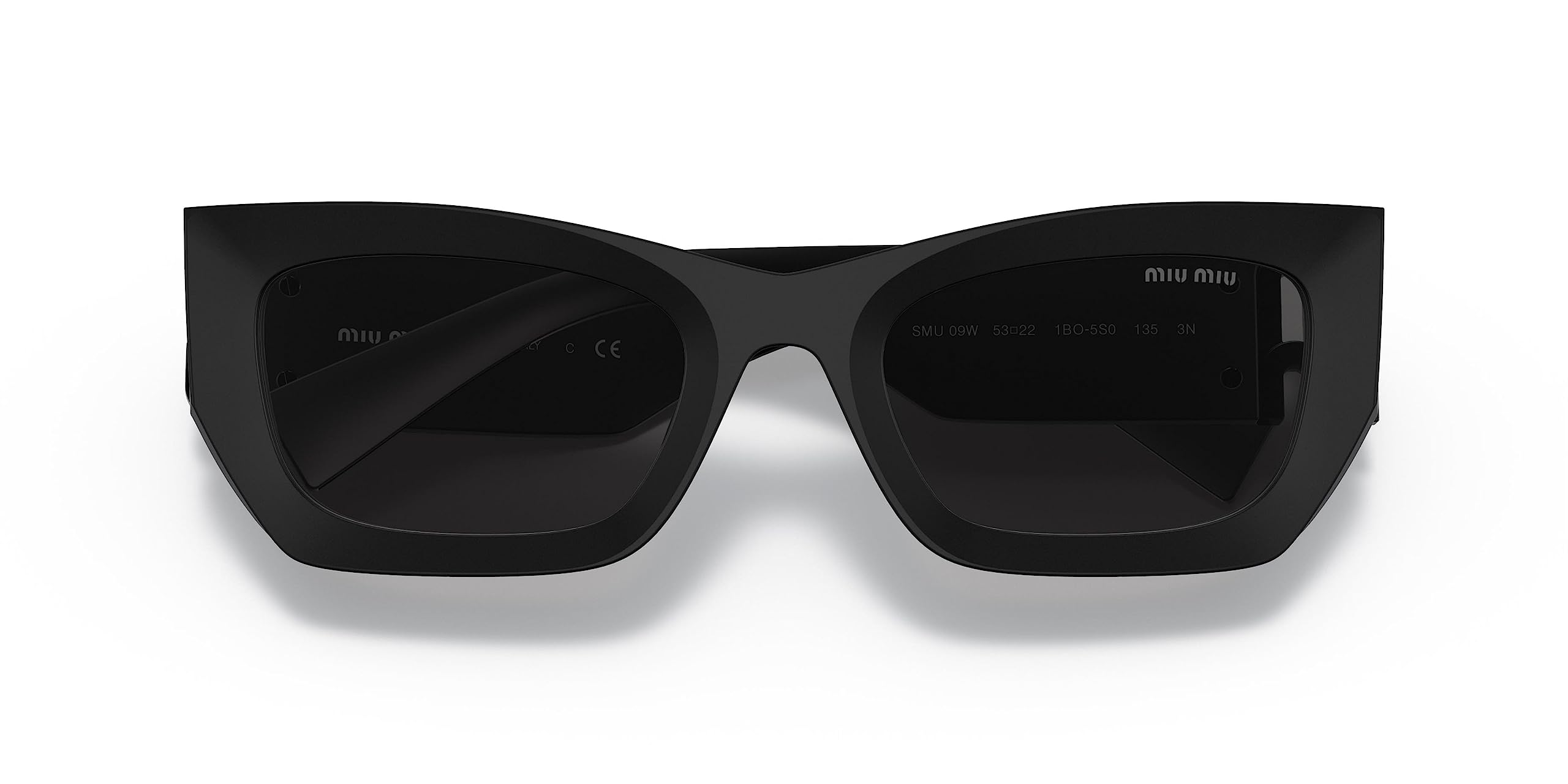 Miu Miu SMU 09WS Matte Black/Dark Grey 53/22/135 women Sunglasses