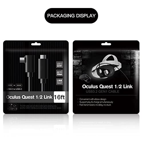 Premium 16FT Link Cable Fits For Oculus Quest, For Oculus Quest 2