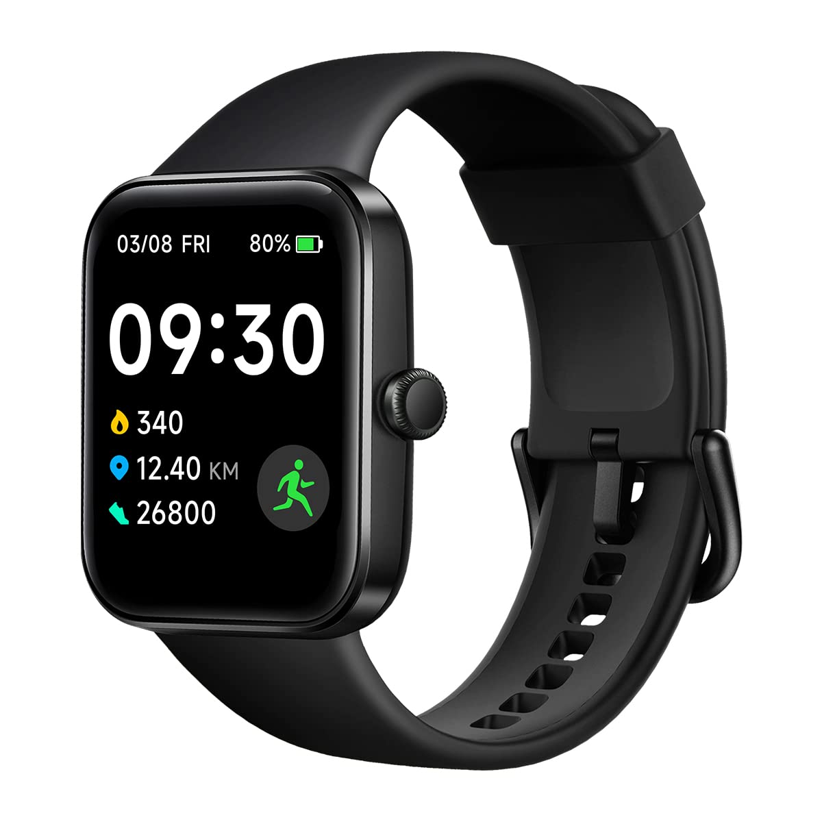 SKG V7 Smart Watch, Health Monitor (Black&Pink)