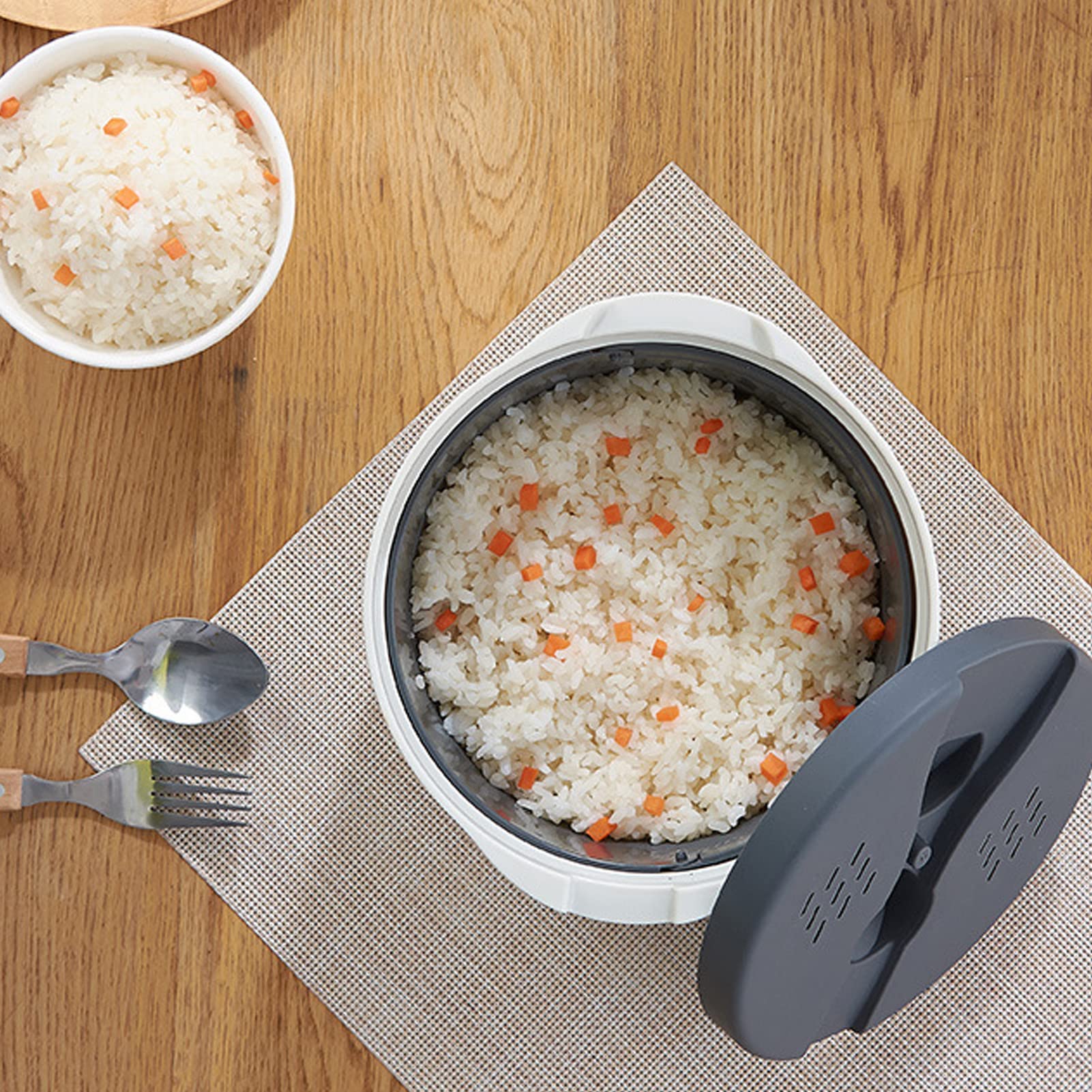 Microwave Rice Cooker Set,Microwave Rice Cooker Steamer, Food Grade PP Microwave Rice Steamer Cooker, Microwave Rice Maker, Easy To Use (orange), rice cooker small microwave microwavable bowls st