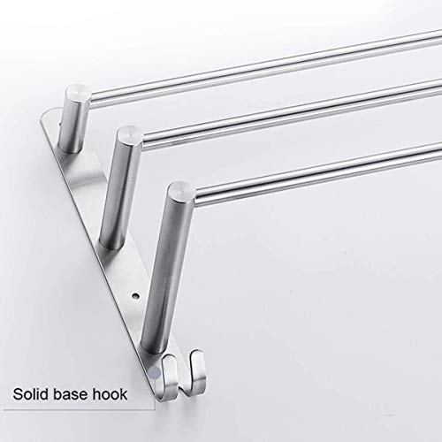 Towel Racks Towel Rack Simple Towel Shelf, Towel Shelf Towel Rack 304 Stainless Steel Towel Storage Holder Smooth Rounded Corner Wall Mounted Bath Towel Rail Bar for Bathroom Kitchen/80cm Bath Towel S