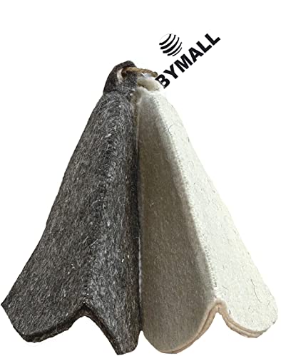 Sauna hat 2pcs, Russian Bath hat, Hat for Sauna, Sauna hat for Men, Sauna hat for Women, Wool 100%, Russian Sauna hat, Bath Accessories for Sauna on The Street Steam Room Made in Ukraine Grey, White