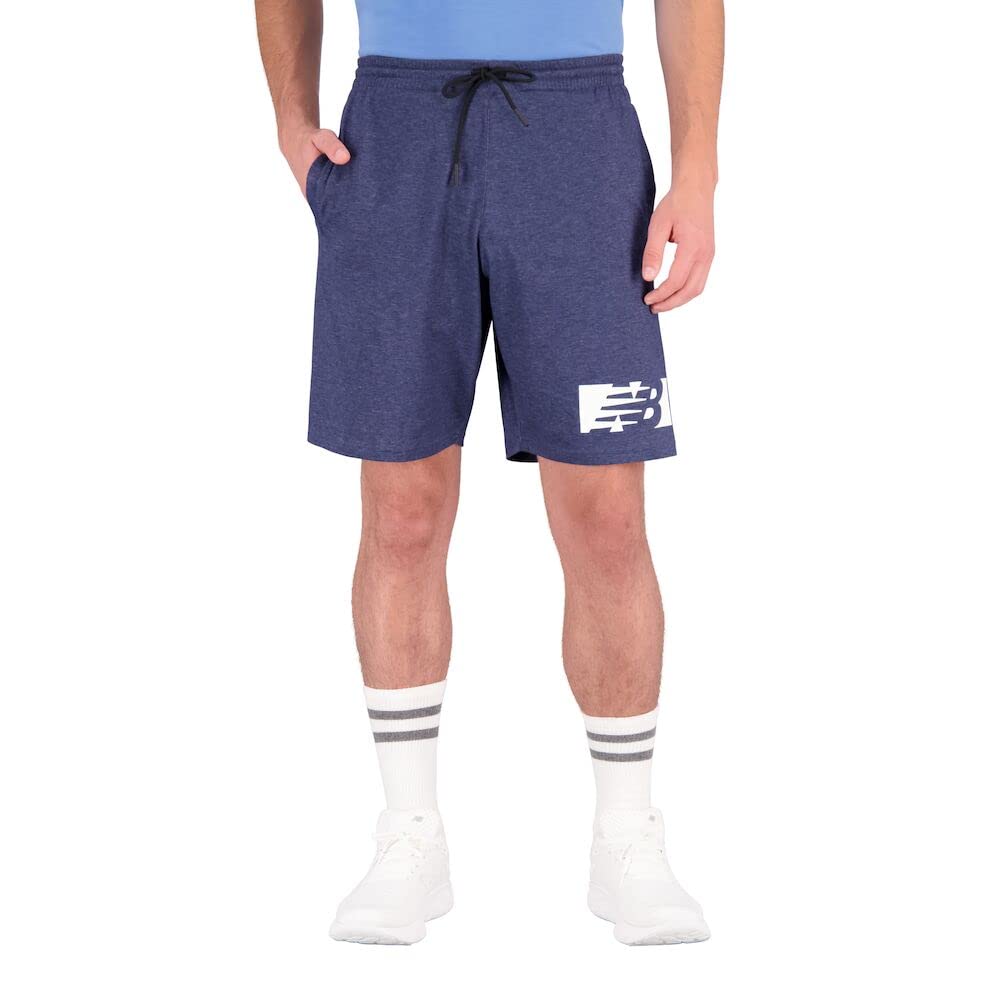 New Balance Men's Heathertech Knit Short, Gunmetal, X-Large