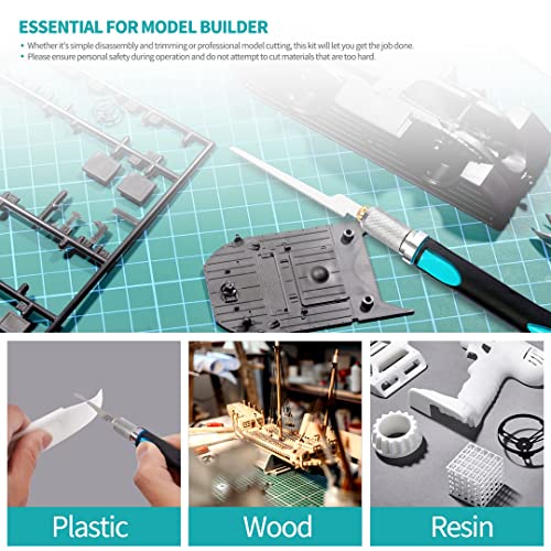 Prozwee Model Craft Hand Saw Kit(with 14PCS Saw Blades),Modeling Knife Hacksaw Tool,DIY Mini Razor Saw Kit for Handcrafted, DIY models and Other Fine Cutting