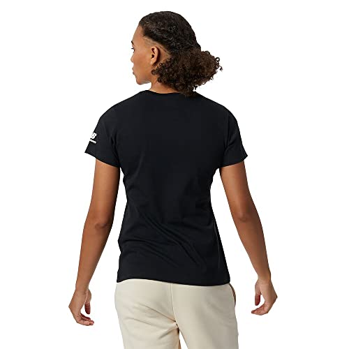 New Balance Women's NB Essentials Celebrate Tee, Black, Medium