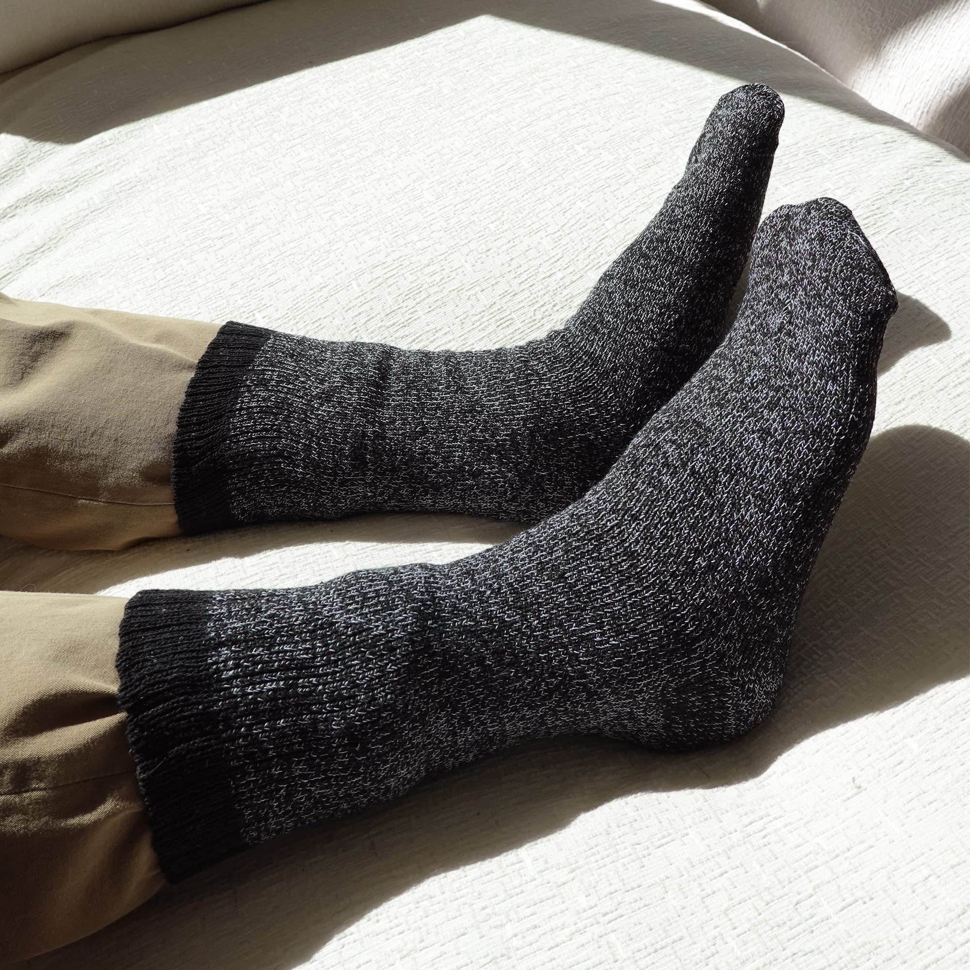 Heated Sox Men's 3 Pairs of Insulated Thermal Socks Size 10-13
