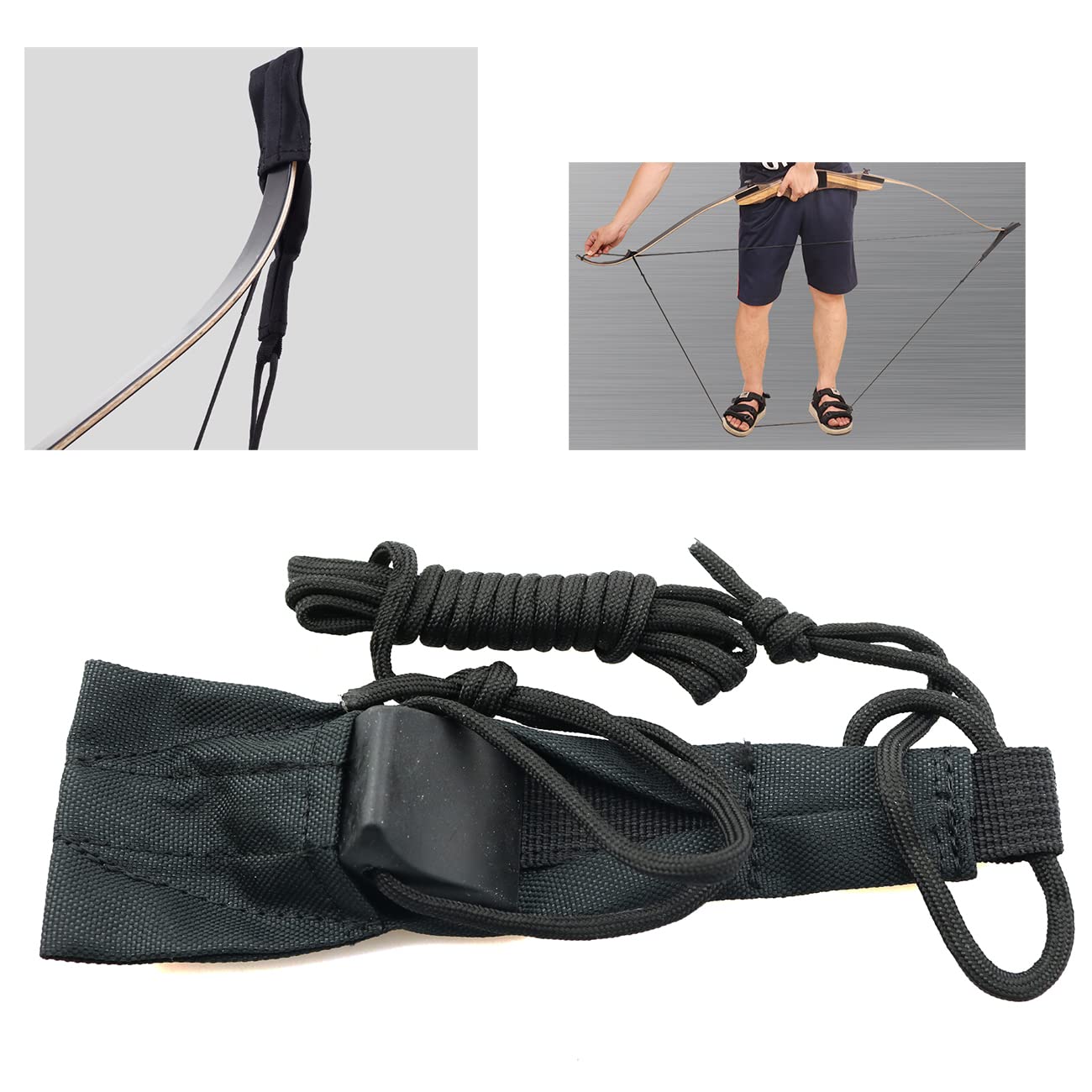 LQ Industrial Recurve Bow Stringer Traditional Limbsaver Stringing Tool for Recurve Bows, Longbow Archery Outdoor Hunting Accessories
