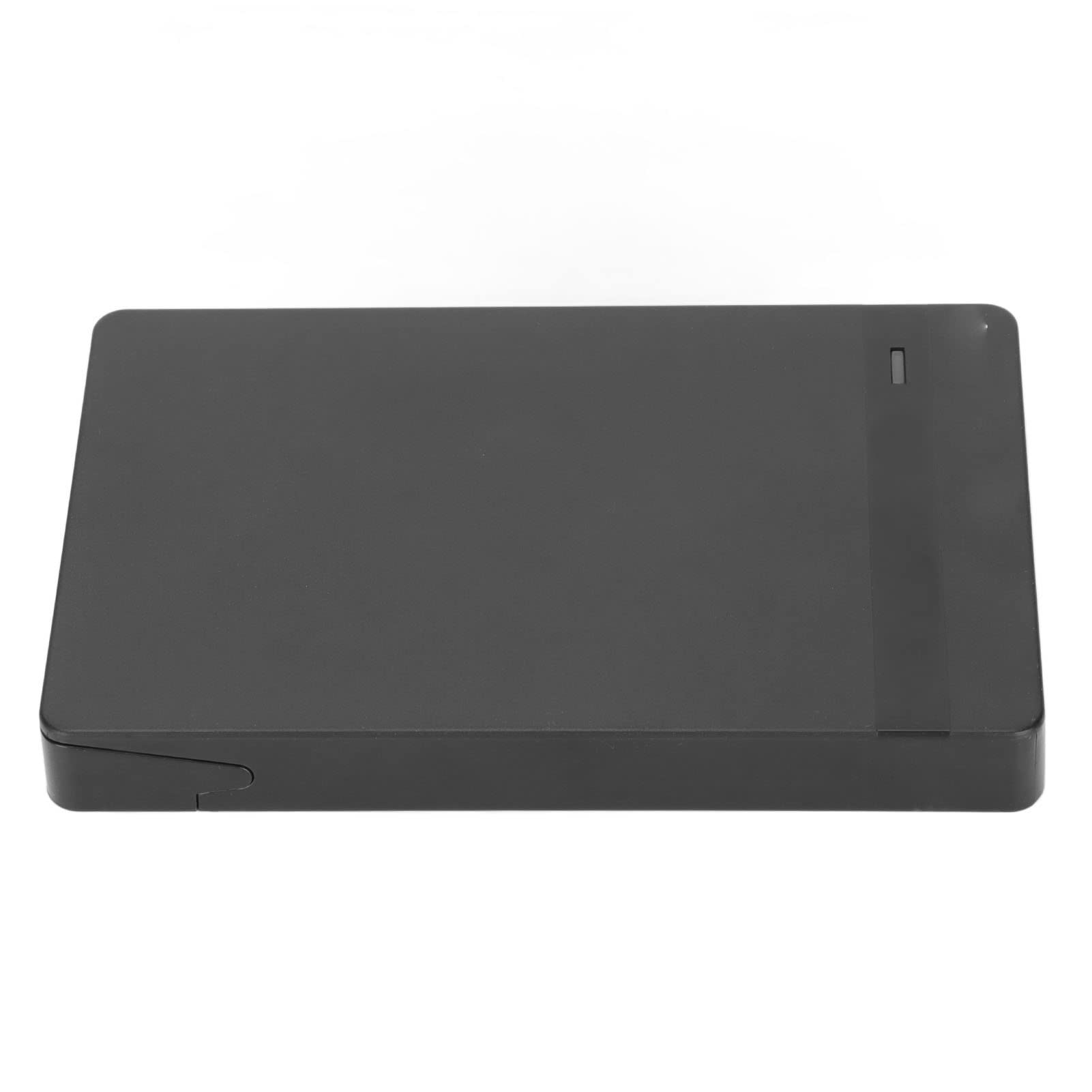 Portable 2TB Hard Drive Enclosure Rugged Design TypeC Hard Drive Enclosure 10Gbps Streaming Laptop to PC (Black)