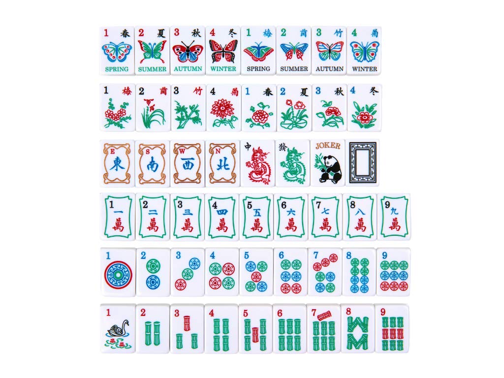 Linda Li New! - American Mahjong Set The Artisan Collection: Butterfly Series β in Black Poppy Soft Bag