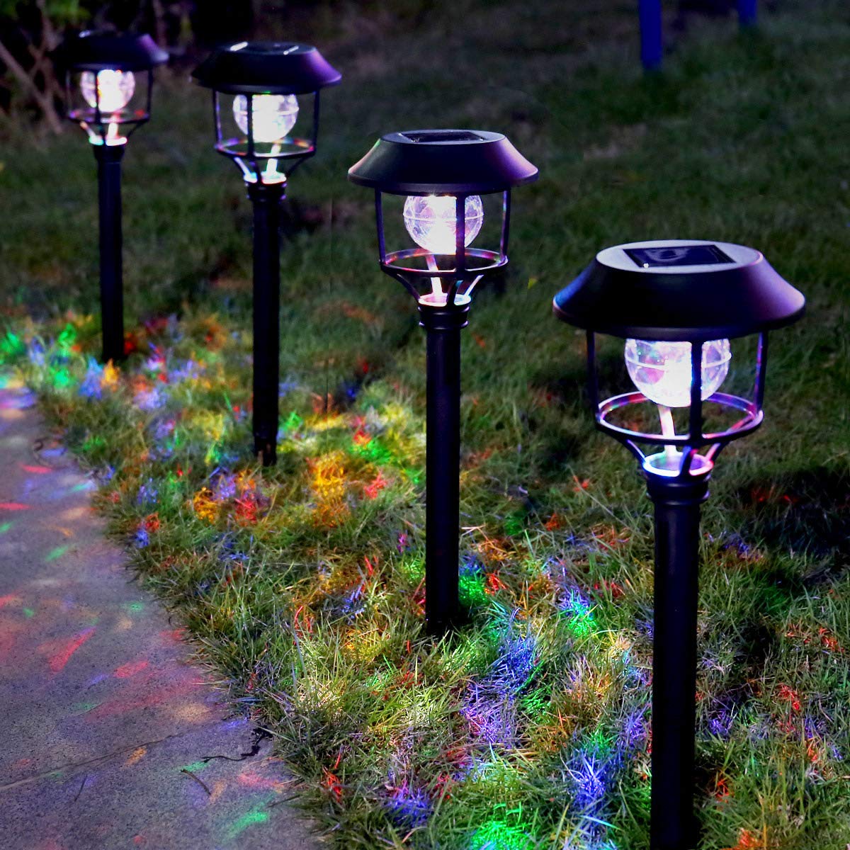 LE Solar Garden Lights, LED Pathway Lights Outdoor, Waterproof Solar Landscape Lights for Lawn, Patio, Yard, Garden, Walkway and More (6 Pack, Warm White)