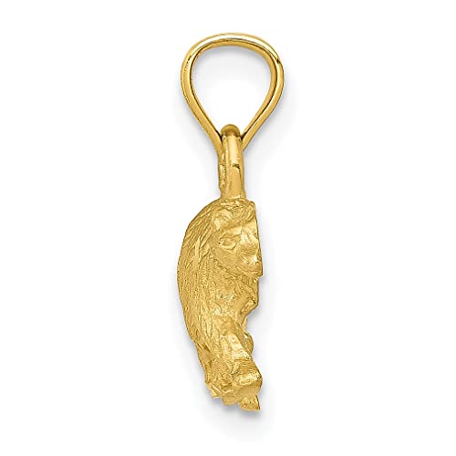 IceCarats 14K Yellow Gold Bear Necklace Charm Pendant 17mm x 10.5mm Only