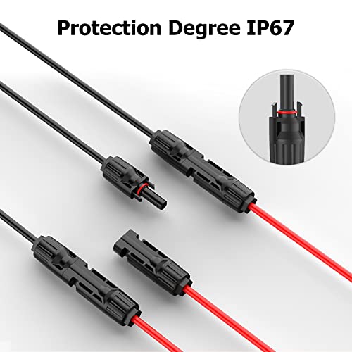 Lumopal Solar Connector to DC 5.5 * 2.1MM Adapter Cable, 1.5M / 5FT with DC 5.5 * 2.5 MM/ 7.9 * 0.9MM to DC 5.5 * 2.1MM Converter Portable Power Station Heavy Duty Wire