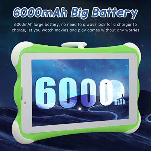 Tablet, 6000 MAh Rechargeable Battery, Eye Protection, Kids Tablet, HD 1280 X 800, 3 Card Slots, 7 Inch Outdoor (US Plug)
