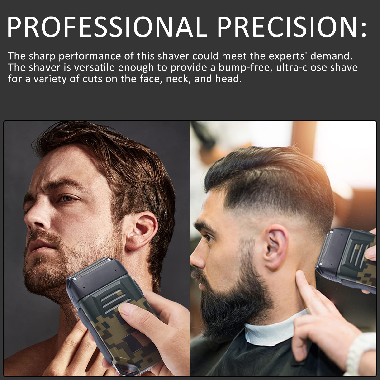 Shavers for Men, Electric Razor with Travel Case, Beard Trimmer, Hair Shaving Machine, Rechargeable/Cordless…