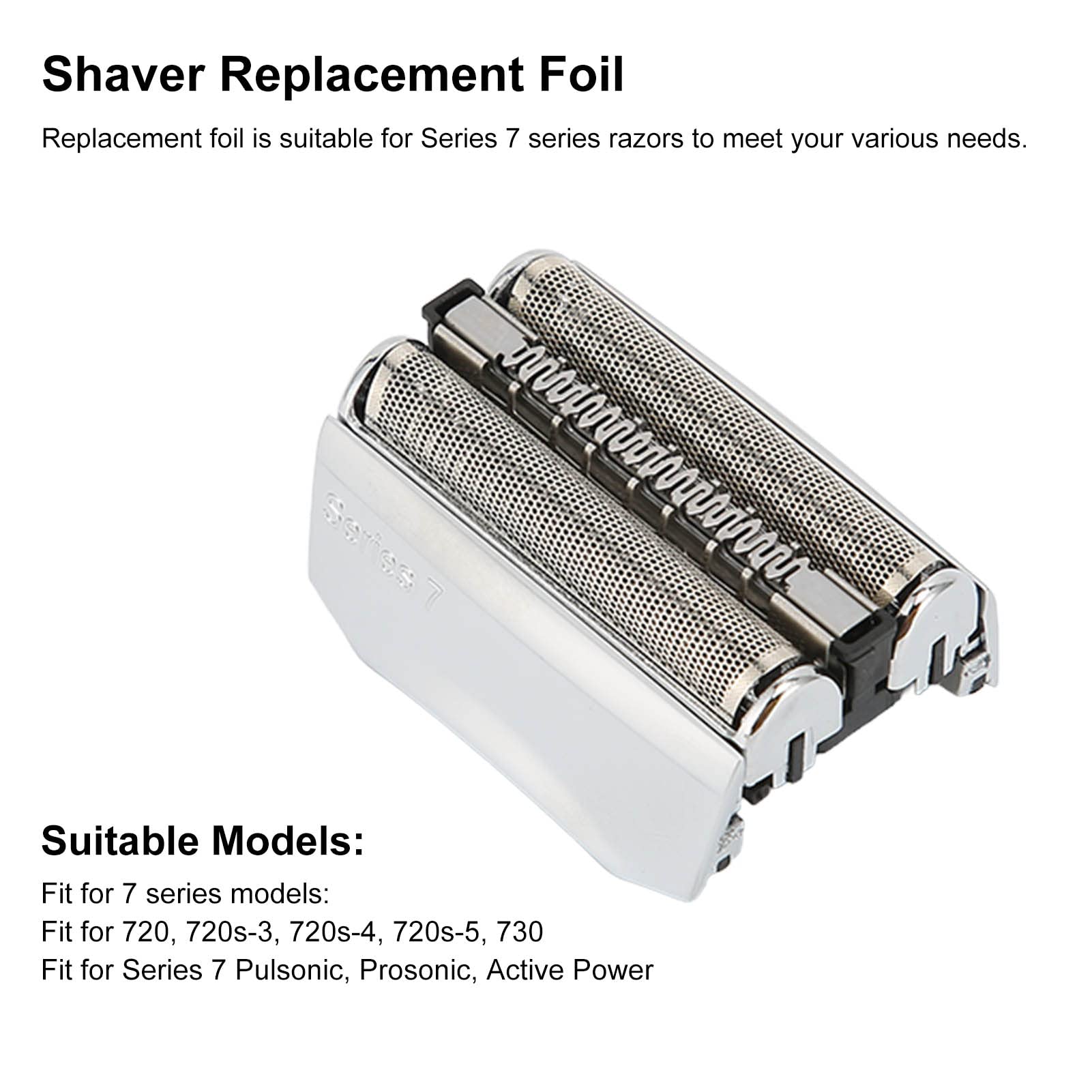 Shavers Replacement Trimmer Head for braun 7 Series Models, Men Electric Shaver Cutter Replacement Heads Razor Foil Cutterpart Accessories for wet and dry Shave