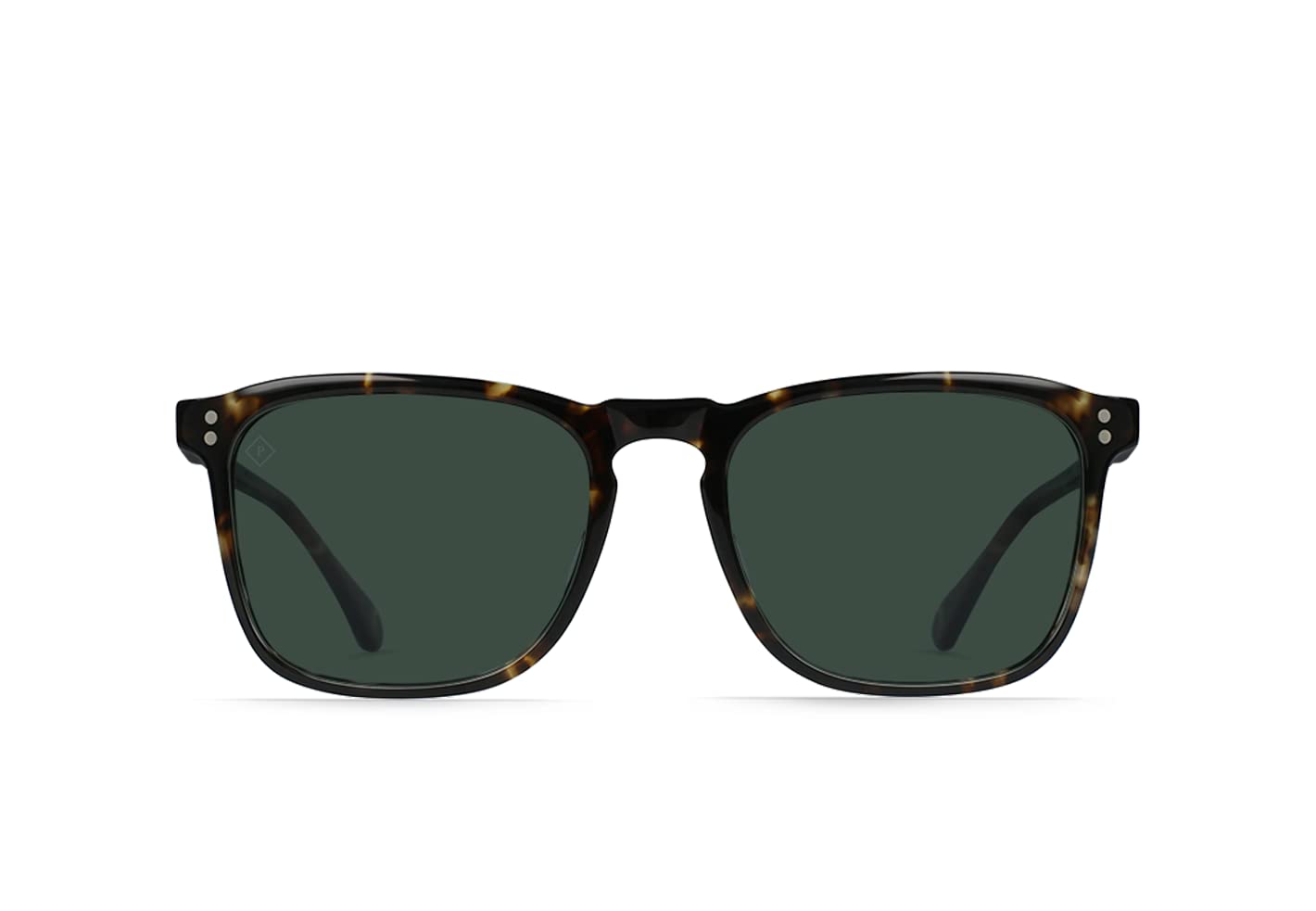 RAEN Eyewear - Men’s Wiley Sunglasses - Lightweight Square Sunglasses with UVA and UVB Protection - Brindle Tortoise/Green Polarized - 54