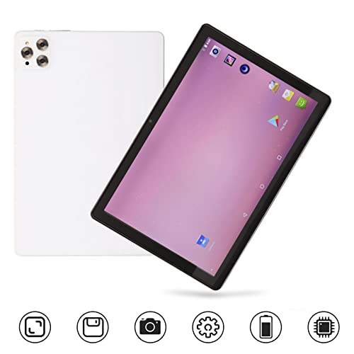 Reading Tablet PC for Android11,10 Inch IPS HD Tablet for Office School Home,8GB RAM 128GB ROM Octa Core CPU Dual Band WiFi,Dual Camera,BT,8000mAh,EU Plug. (US Plug)