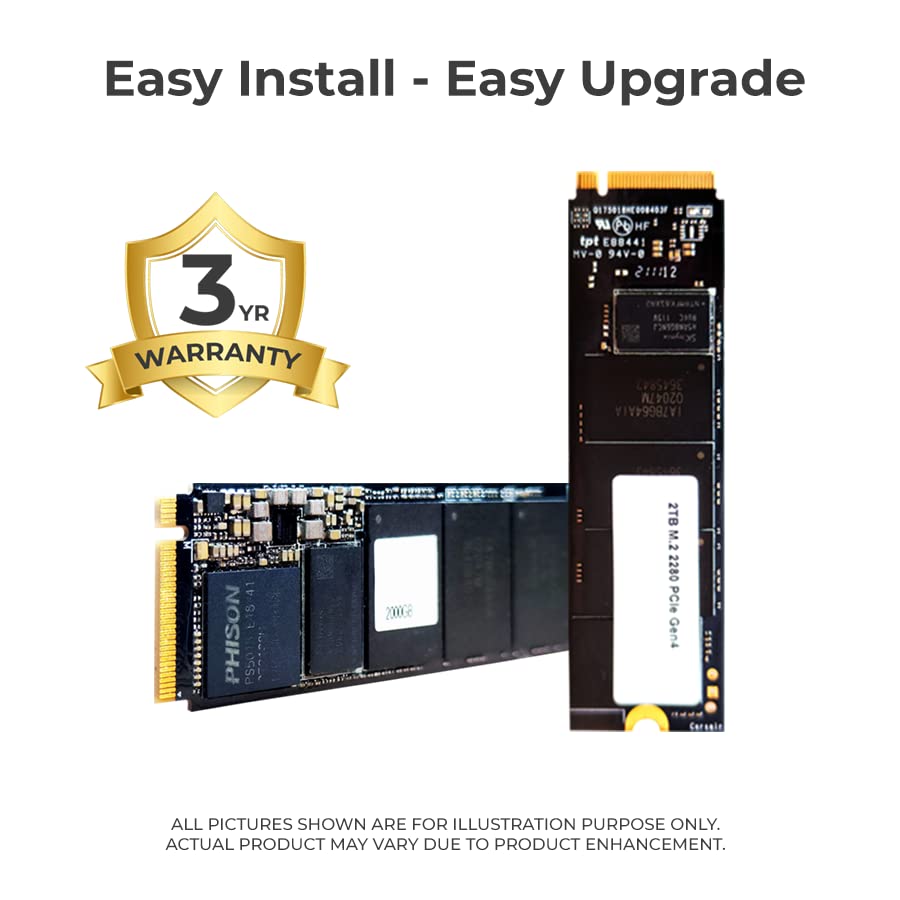 SSTC E18 2TB M.2 NVME SSD Read/Write Speed Up to 7000/6800 MB/s