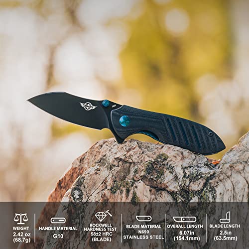 OKNIFE Parrot EDC Folding Pocket Knife Mini Drever Folding Pocket Knife Bundle