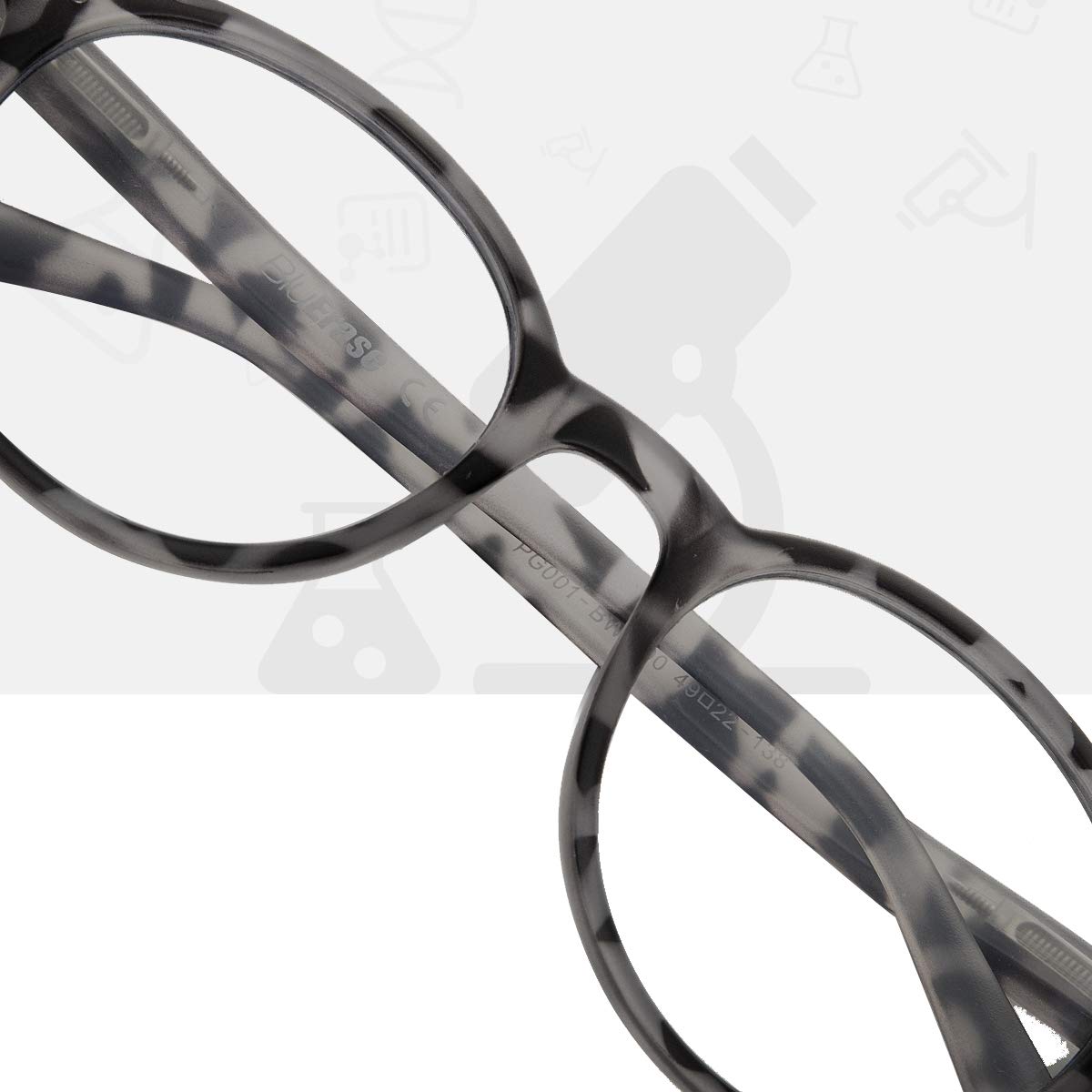 Leaead Blue Light Blocking Glasses BluErase Lens Round Frame Multiple Colors Anti Eyestrain Anti-UV Computer/Gaming/TV/Phones Glasses for Women/Men(Leopard)