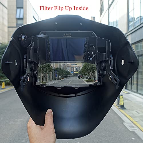 Powered Air Purifying Respirator Auto Darkening Welding Helmet, Personal Protective Equipment, Industry Welding Mask PAPR Kit (B. Helmet PAPR Kit)