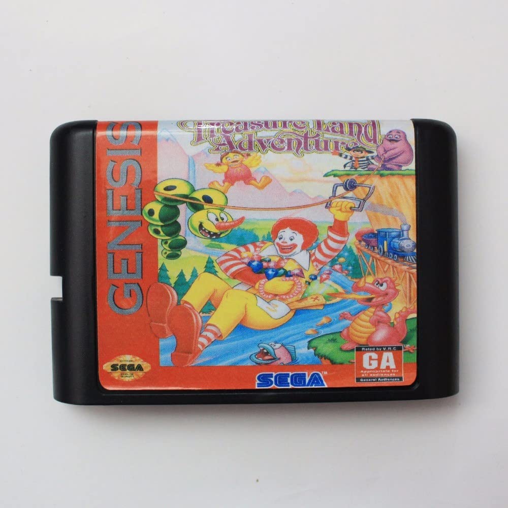 McDonald's Treasure Land Adventure 16 Bit MD Game Card For Sega Mega Drive For Genesis (Black)