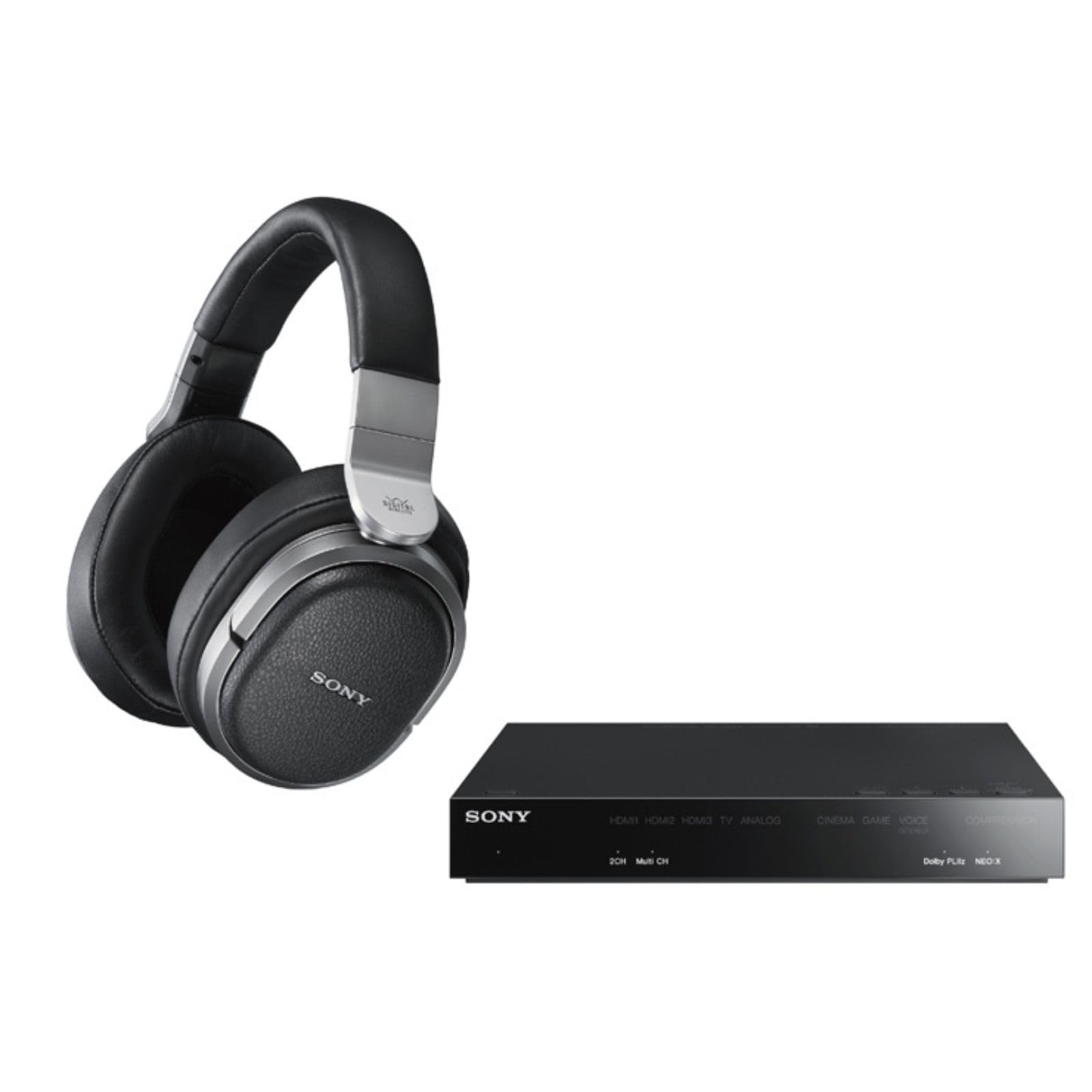 Sony MDR-HW700DS Wireless Headphone 100-240V (Japan Import), Battery Life: 12 Hours (with Fully Charged Built-in Lithium ion Chargeable Battery) / Weight: 320g, Processor - 410g (Renewed)