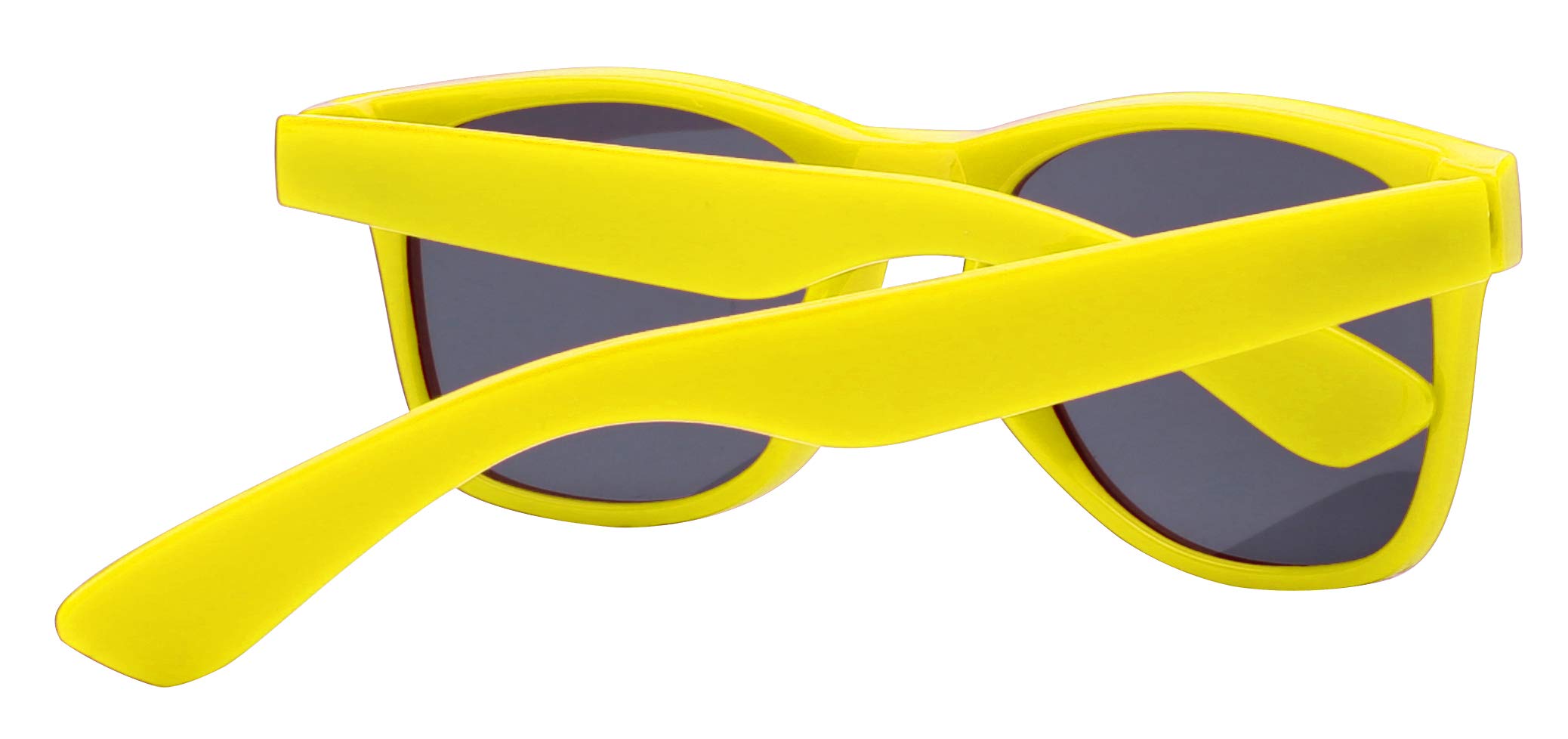 OWL Retro Style Yellow Frame Vintage Smoke Lens Sunglasses for Ladies