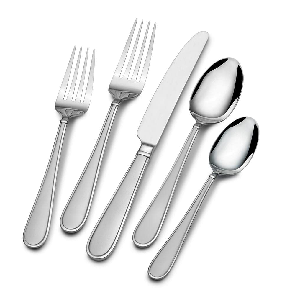 Mikasa Gourmet Basics Westfield Frost Stainless 20pc. Flatware Set