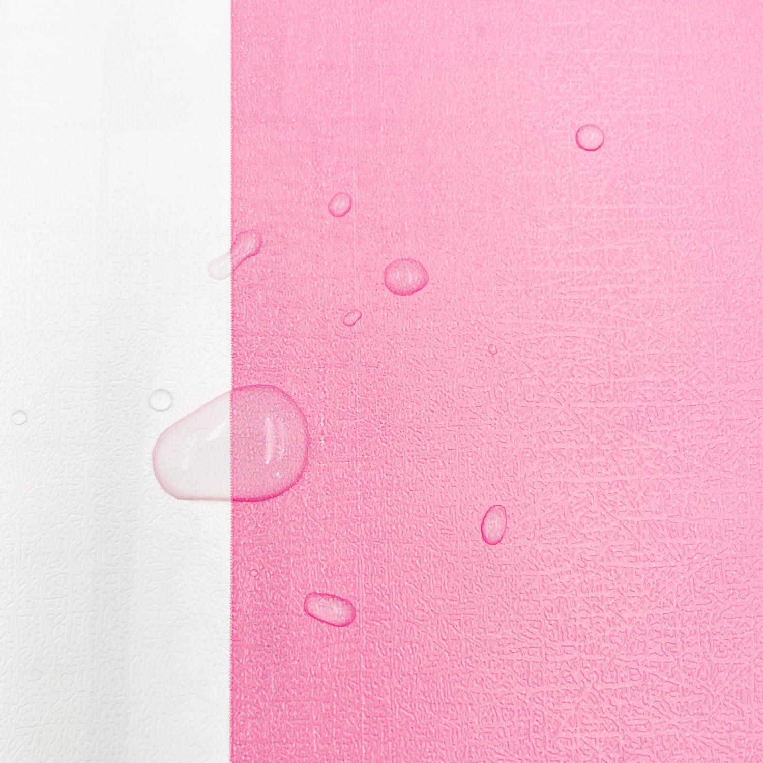 LovingWay 14.7 feet Wallpaper Roll Two-Tone Drawer Liner 17.7x177 Inch Self-Adhesive Corner Shelving Paper Multi Use Furniture PVC Protector Pink White Stripes