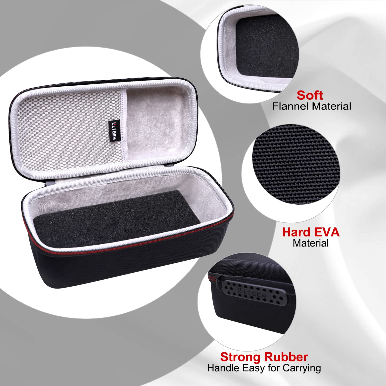 LTGEM Hard Case for ZealSound USB Microphone(Inside: 9.3"x3.5"x3.6"), Case Only