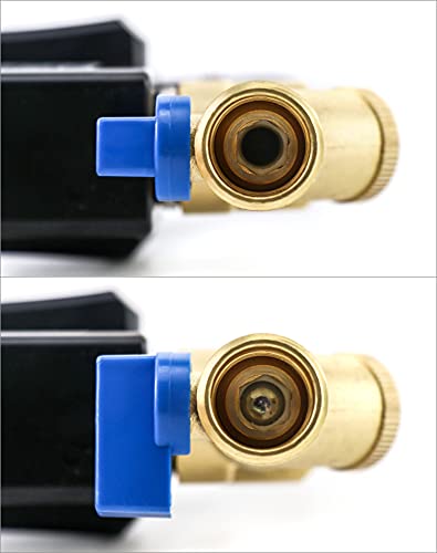 QWORK Automatic Gas Tank Valve with US Plug - Suitable for Gas Tanks, Drip Legs, and Compressed Air System Components - AC 110V Power Supply - 1/2" Valve Size Electronic Drain Valve