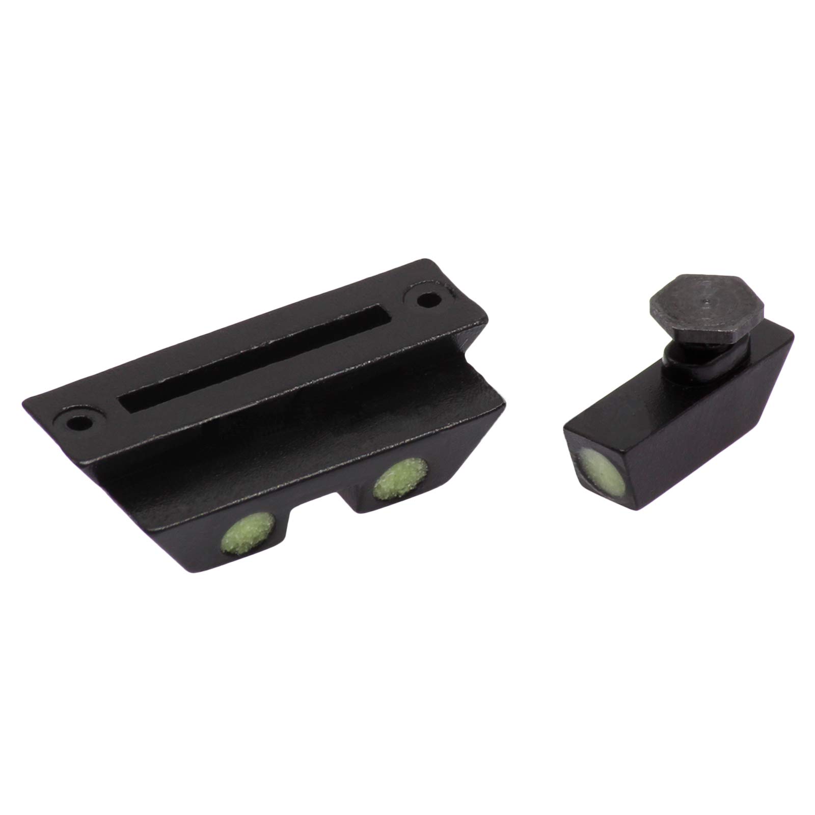Hygoo Luminous Glow in Dark Fiber Opitc Front and Rear Pistol Sight Compatible with Glock 17, 19, 22, 23, 24, 26, 27, 33, 34, 35