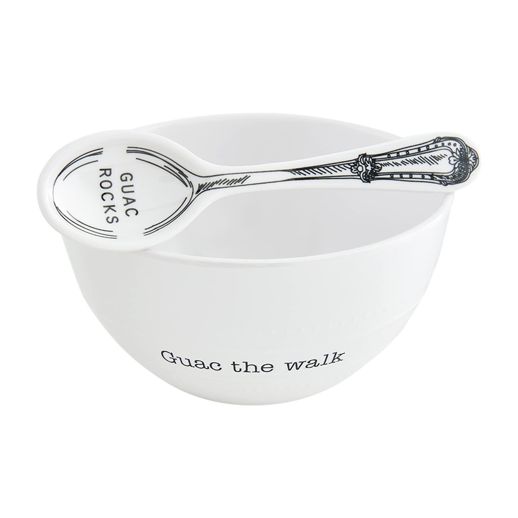 Mud Pie Melamine Bowl Set, 3" x 4.5" dia, Guacamole