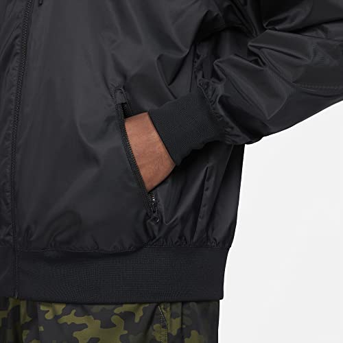 Nike mens Sportswear Windrunner Hooded Windbreaker Coat, Black, XX-Large