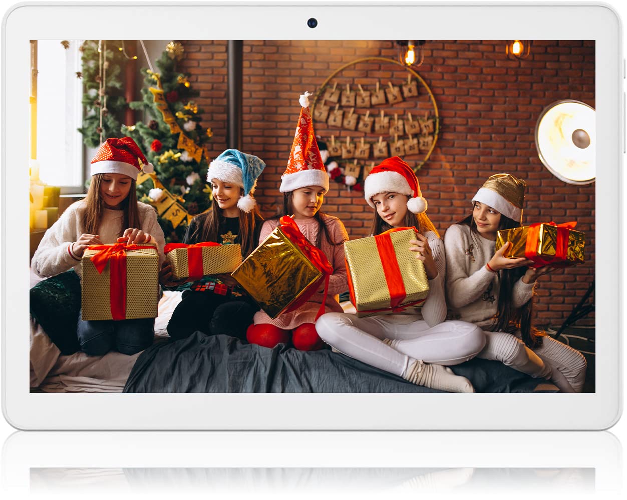 LECTRUS 10 inch Tablet Android 9.0 Pie, Quad-Core, Android Tablets with Sim Card Slot/Micro SD Slot, Dual Cameras & Speakers, 2GB RAM, 32GB Storage, IPS Full Display, 3G/WiFi, Bluetooth, GPS, FM