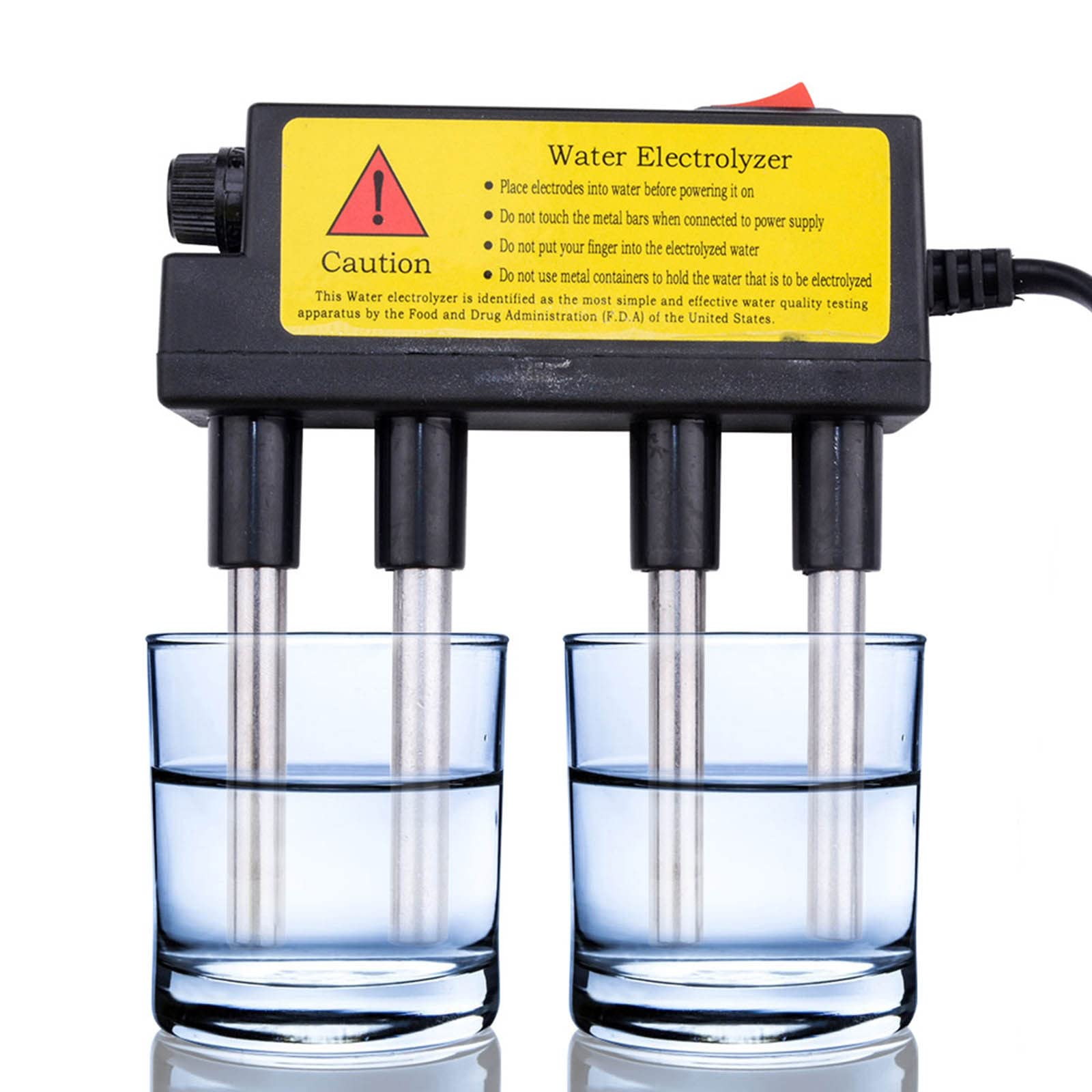 Portable Water Quality Tester Electrolyzer Water Quality Tester Electrolysis Iron Bars TDS Tester Electrolyzer Quick Water Quality Testing Ideal Water Test Meter