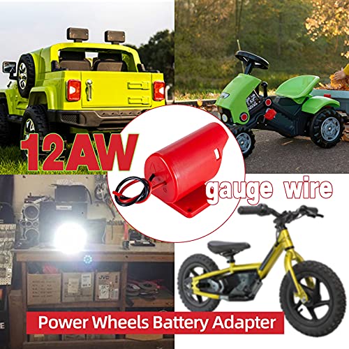 Power Wheels Battery Adapter for Milwaukee M12 12V Dock Power Connector 12 Gauge Robotic
