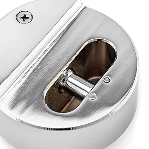 QWORK Hockey Puck Lock, 2-7/8" Trailer Door Lock, Keyed Differently, 2 Pieces