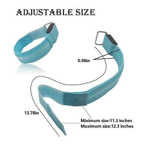 LED Armband for Running Cycling Exercising Glow Light up in Dark Night Running Gear Safety Reflective Sports Event Wristbands with USB Charging Cord (2 Pack Red)
